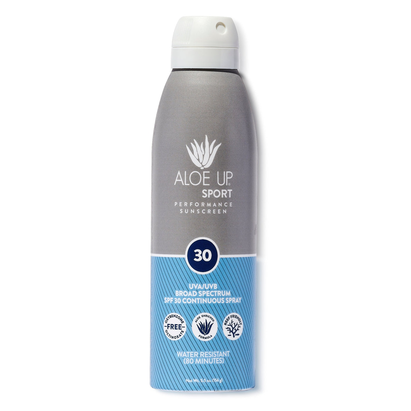 Aloe Up Sport SPF 30 Sunscreen Spray | 35% Aloe | 80-Min Water Resistant